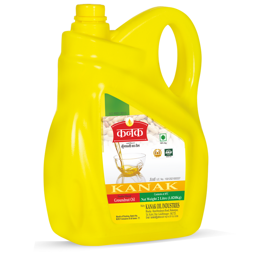 KANAK DOUBLE FILTER GROUNDNUT OIL 2 LTR JAR – kanak Oil